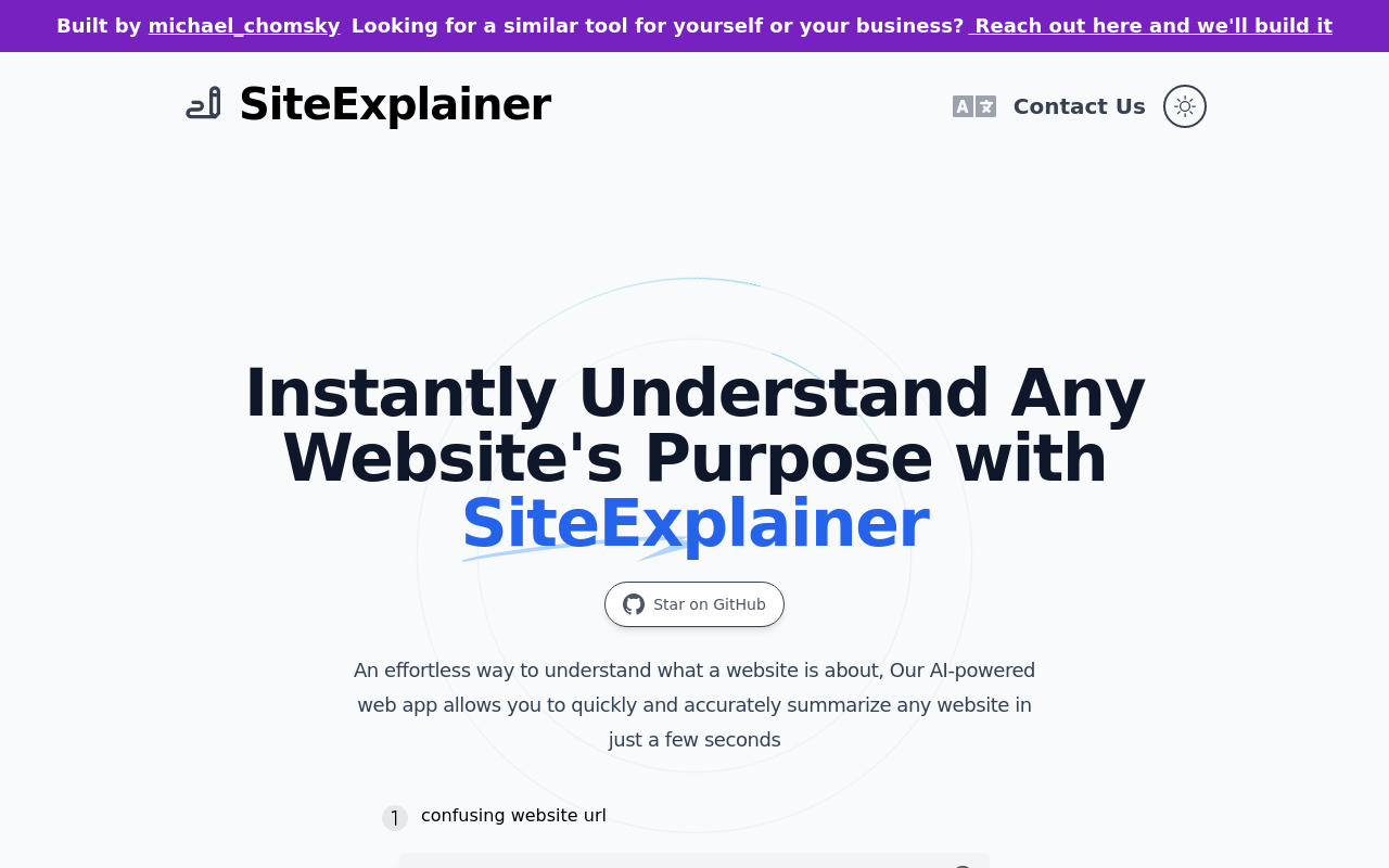 SiteExplainer | AI Tools Guide